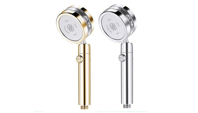 360 Degree Rotating High Pressure Turbo Shower Head 2 Colours