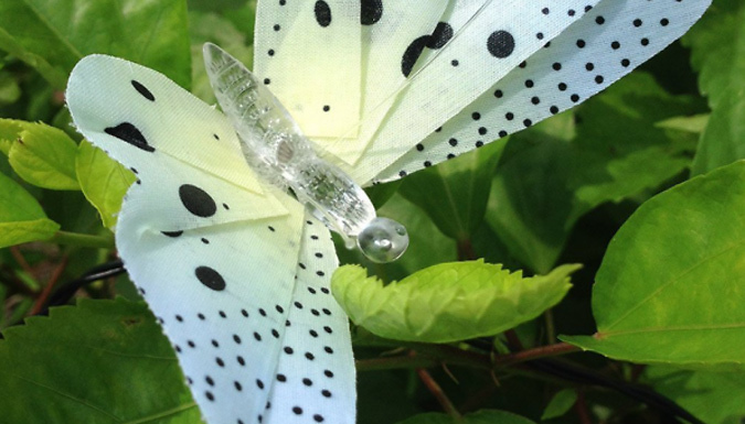 20 LED Solar-Powered Butterfly String Lights