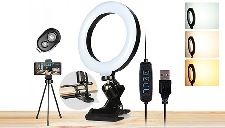 5-Piece LED Vlogging Ring Light Kit