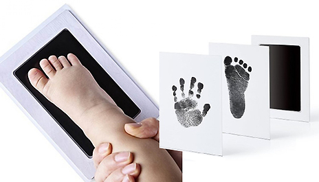 Inkless Baby Footprint & Handprint Keepsake Print